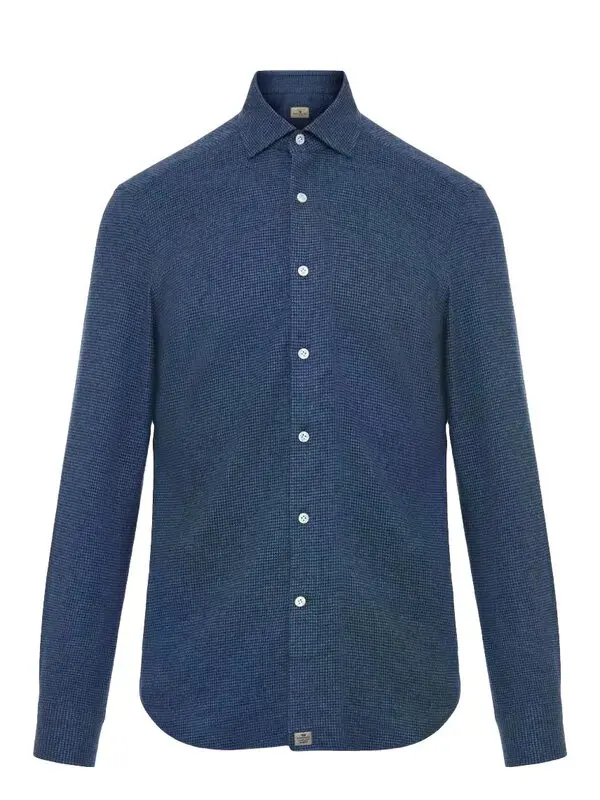 SONRISA Check-pattern Shirt - Blue