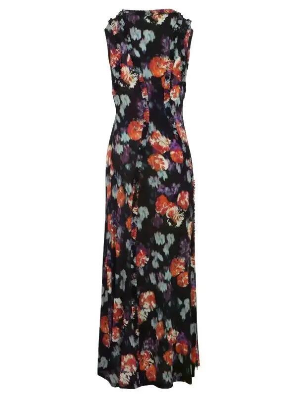 Ulla Johnson Isabelle Floral-print Ruffled Dress - Black