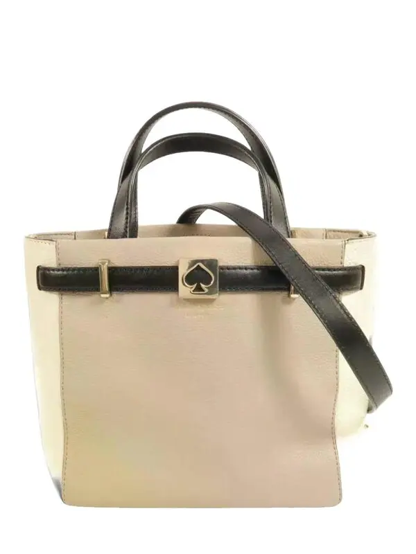 Kate Spade New York Ghw 2 Way Logo-plaque Shoulder Bag - Brown