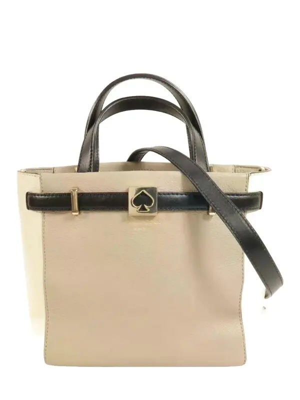 Kate Spade New York Ghw 2 Way Logo-plaque Shoulder Bag - Brown