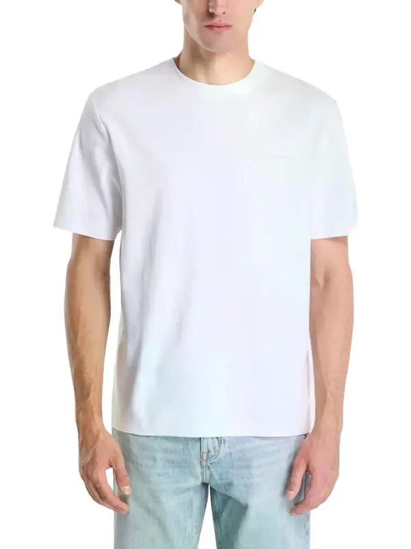 SAMSOE SAMSOE Sajesper Logo-embroidered T-shirt - White