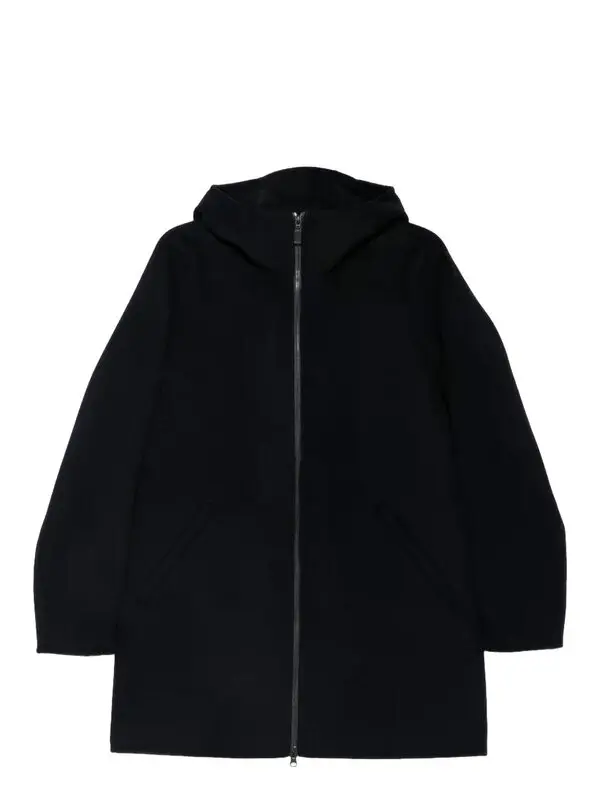 Aspesi Hooded Zip-up Parka - Blue