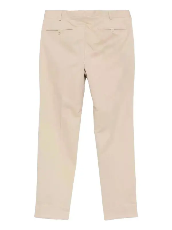 Brioni Pressed-crease Tailored Trousers - Neutrals