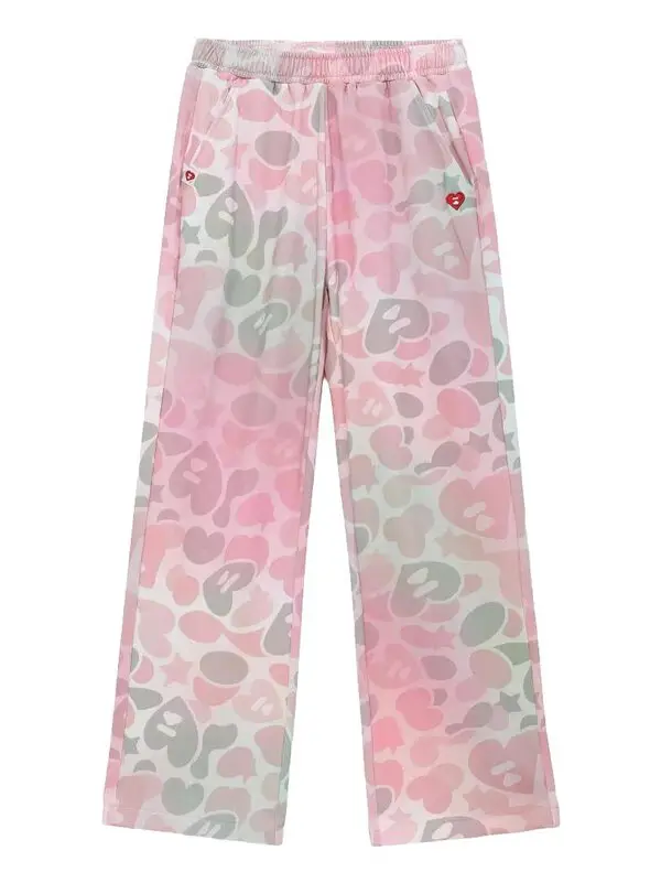 AAPE BY *A BATHING APE Camo-print Track Pants - Pink