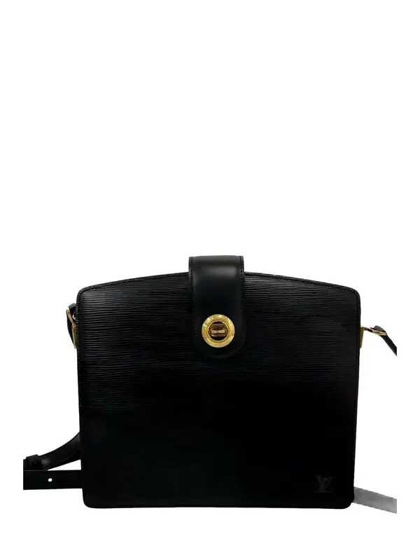 LOUIS VUITTON 1993 Epi Capucines Crossbody Bag - Black
