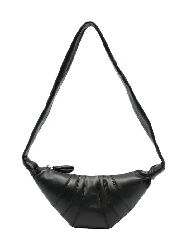 LEMAIRE Croissant Leather Shoulder Bag - Black