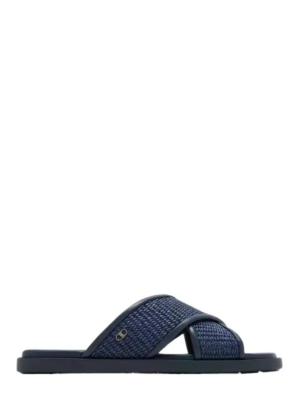FERRAGAMO Gancini-ornament Sandals - Blue