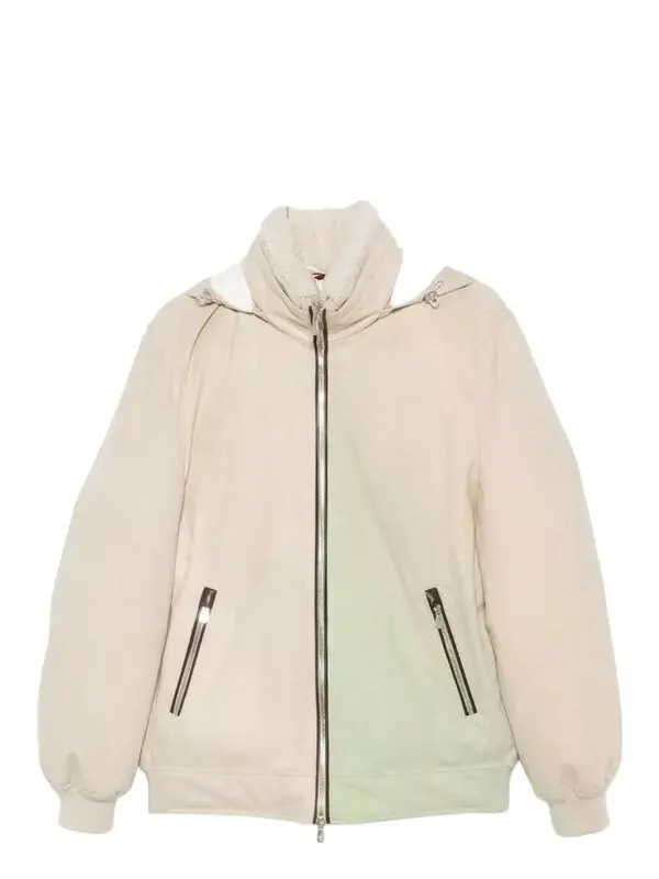Brunello Cucinelli Hooded Zip-up Jacket - Neutrals