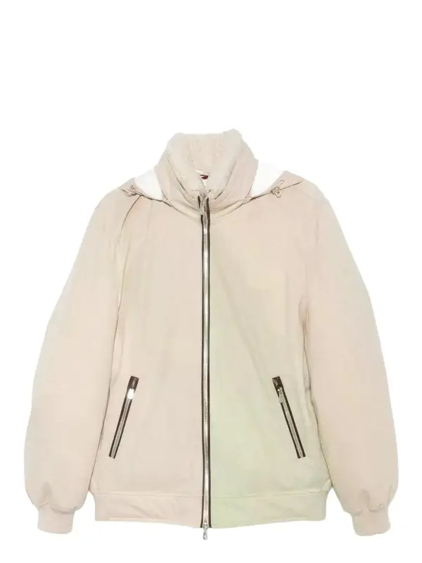Brunello Cucinelli Hooded Zip-up Jacket - Neutrals