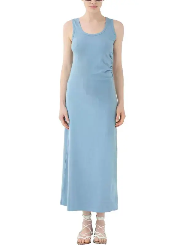 ELEH Scoop-neck Midi Dress - Blue