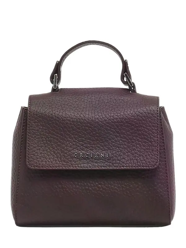 Orciani Mini Grained Leather Tote Bag - Brown