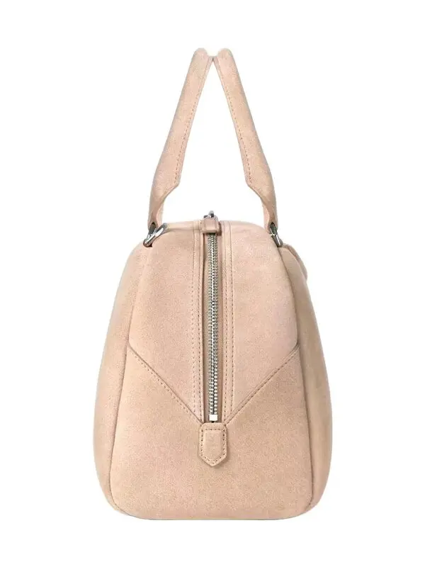 Givenchy Antigona East-west Bowling Bag In Suede - Neutrals