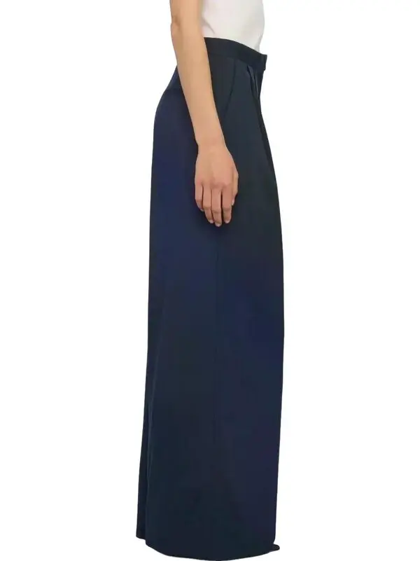 SEMICOUTURE Camelia Pleated Palazzo Pants - Blue