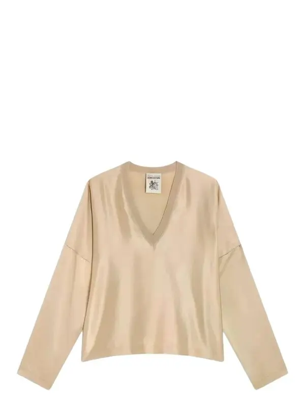 SEMICOUTURE Elmond V-neck Sweater - Neutrals