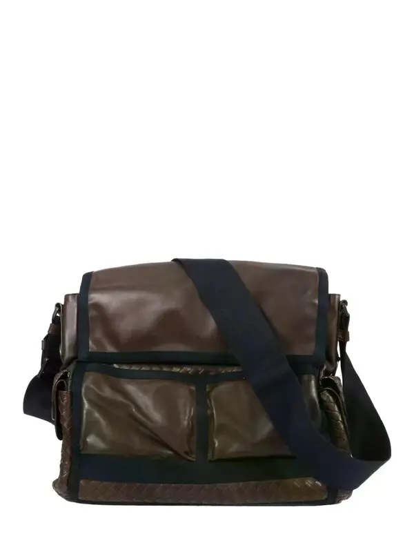 Bottega Veneta Intrecciato Lambskin Shoulder Bag - Brown