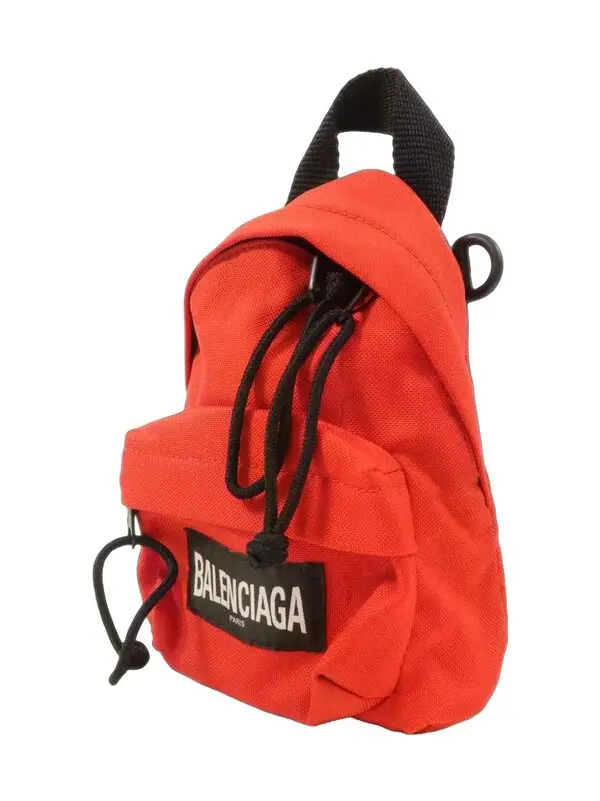 Balenciaga Logo-patch Shoulder Bag - Red
