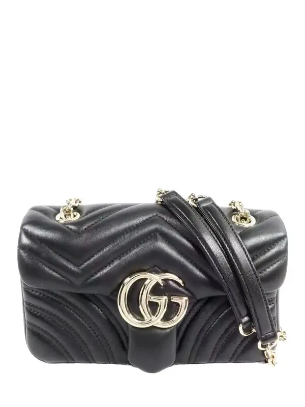 Gucci Gg Marmont Matelassé Shoulder Bag - Black