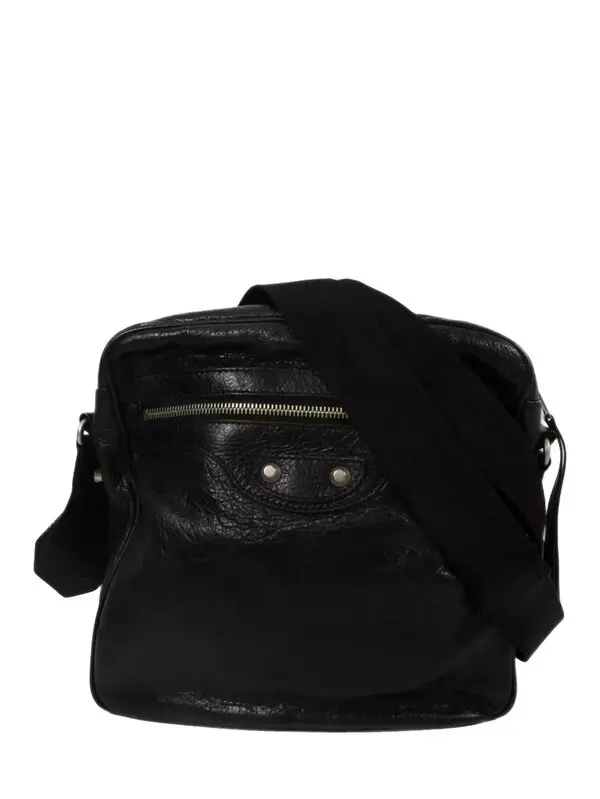 Balenciaga Lambskin Crossbody Bag - Black