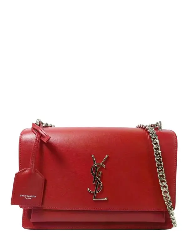 Saint Laurent Medium Sunset Chain Shoulder Bag - Red