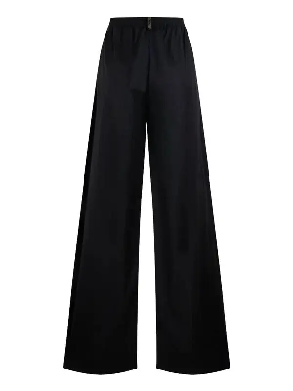 Fabiana Filippi Elasticated Wide-leg Trousers - Black