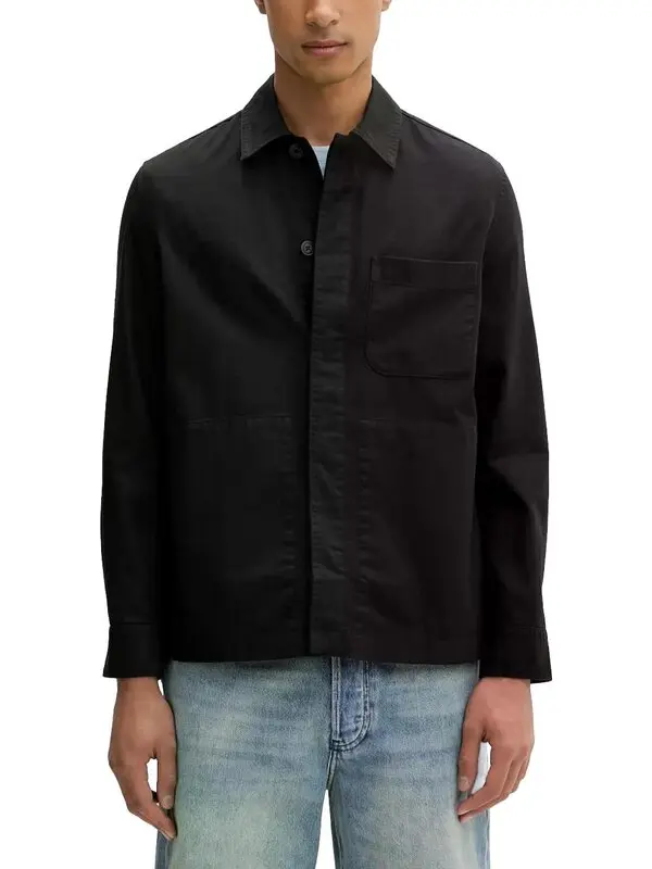 Marc O'polo Button-up Chest-pocket Jacket - Black