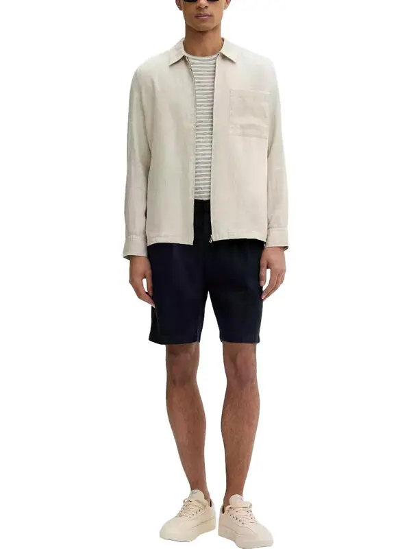 Marc O'polo Zip-up Patch-pocket Jacket - Neutrals