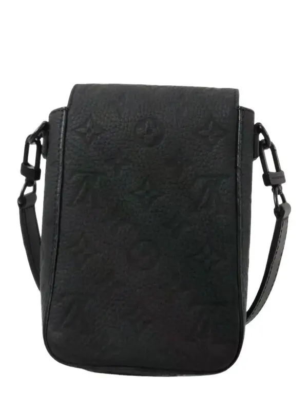 LOUIS VUITTON S-lock Monogram Taurillon Messenger Bag - Black