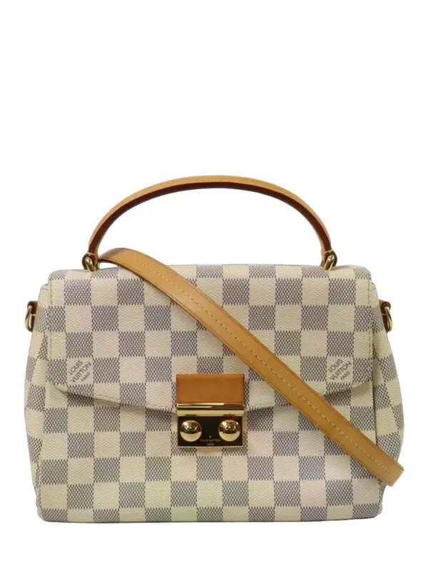 LOUIS VUITTON Croisette Damier Azur Canvas-shoulder Bag - Blue