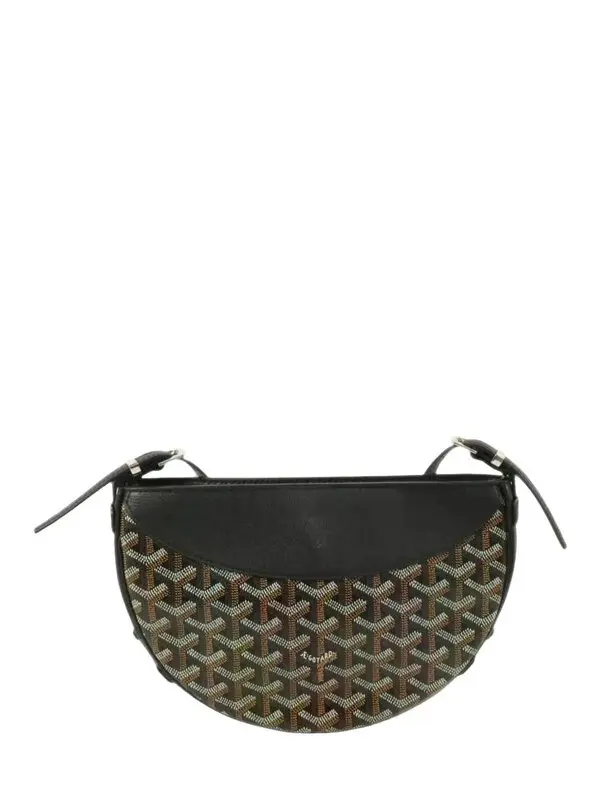 Goyard Hirondelle Goyardine Shoulder Bag - Black