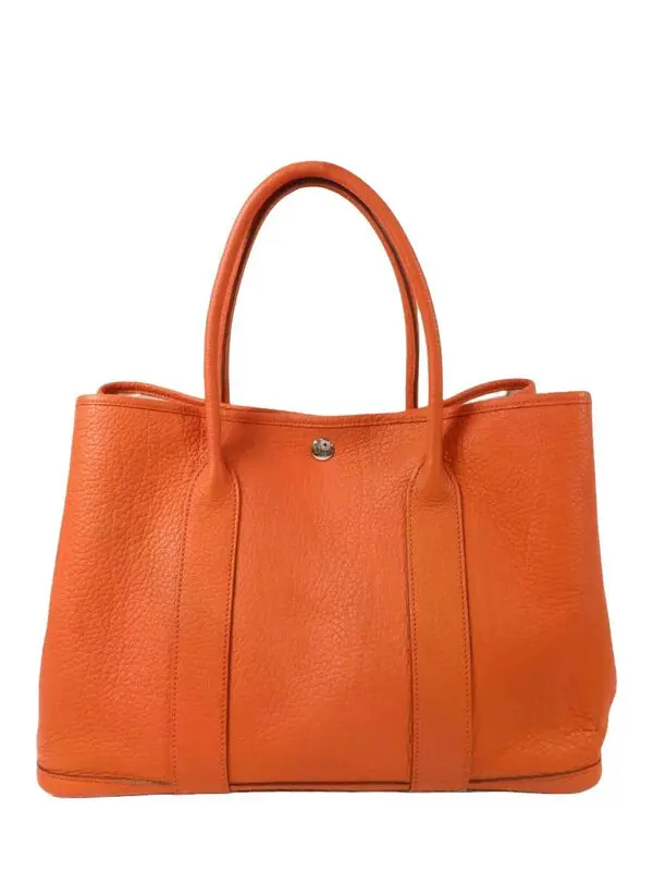 Hermès Garden Party Negonda Leather Tote Bag - Orange