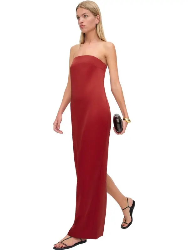 REFORMATION Callista Dress Deep - Red