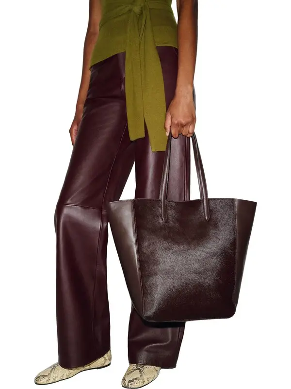 REFORMATION Paloma North South Tote - Brown