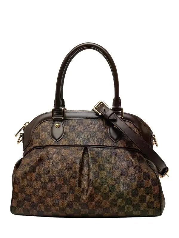 LOUIS VUITTON 2008 Damier Ebene Trevi Pm Satchel - Brown