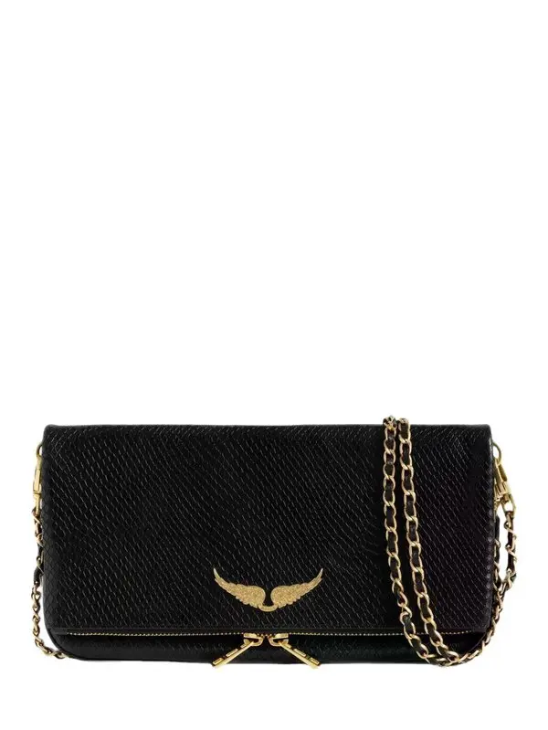 Zadig&Voltaire Rock Soft Wild Clutch - Black