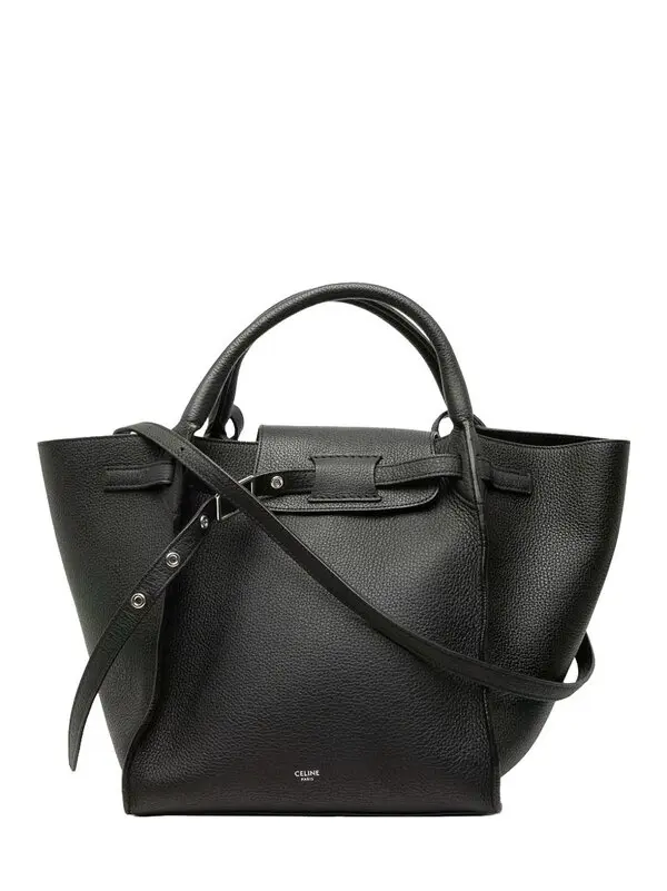 Celine 2010-2026 Small Supple Grained Calfskin Big Bag Satchel - Black