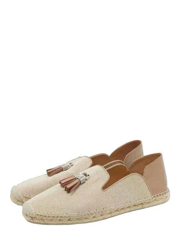 CHRISTIAN LOUBOUTIN Espadon Croc-embossed Espadrilles - Neutrals