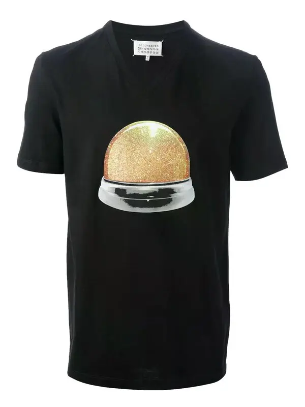 MAISON MARGIELA Snow Globe Print T-shirt - Black