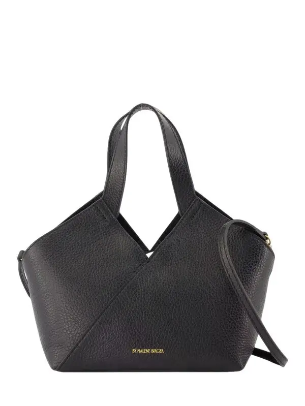 BY MALENE BIRGER Lulle Grained Leather Tote Bag - Black