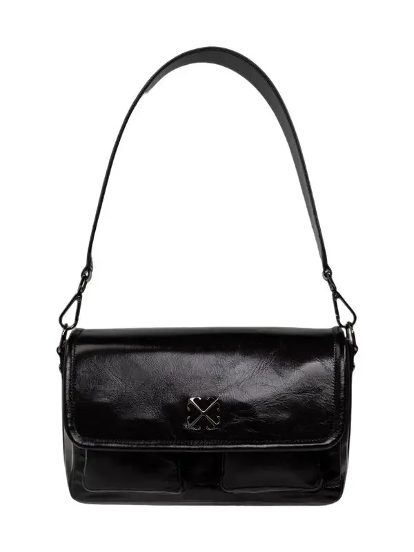 Off-White Dumbo Leather Shoulder Bag - Black