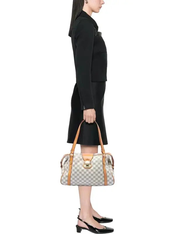 LOUIS VUITTON 2000-2026 Damier Azur Stresa Pm Shoulder Bag - White