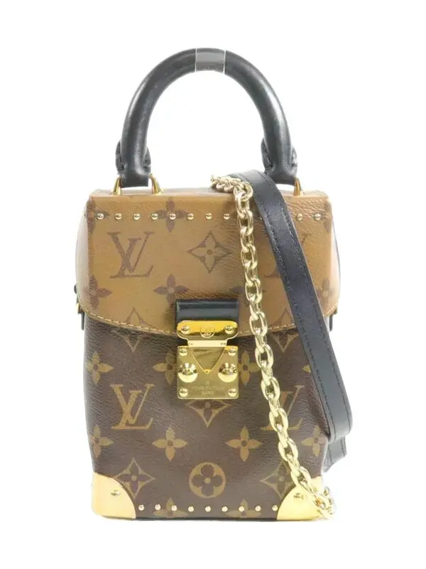LOUIS VUITTON Monogram Reverse Camera Box Shoulder Bag - Brown