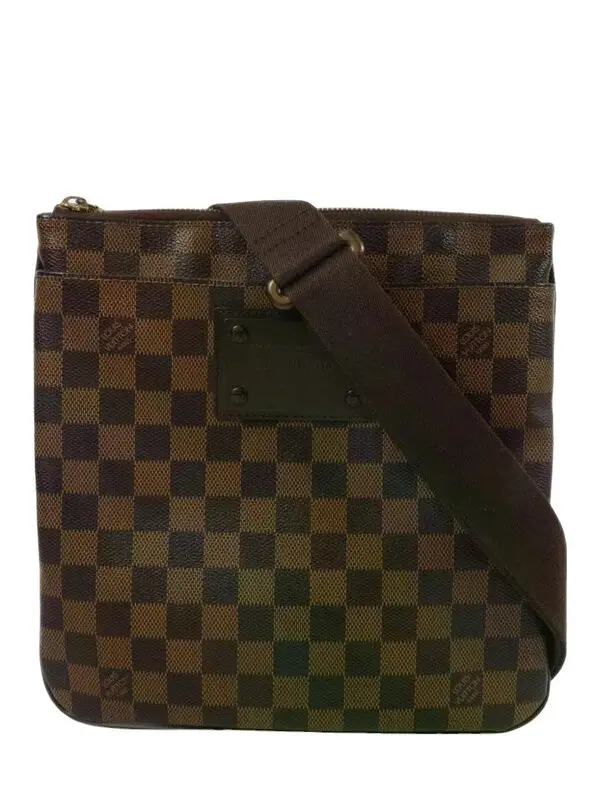 LOUIS VUITTON Damier Brooklyn Shoulder Bag - Brown