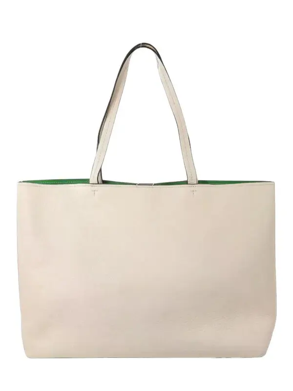 Tory Burch Perforated-logo Leather Shoulder Bag - Neutrals