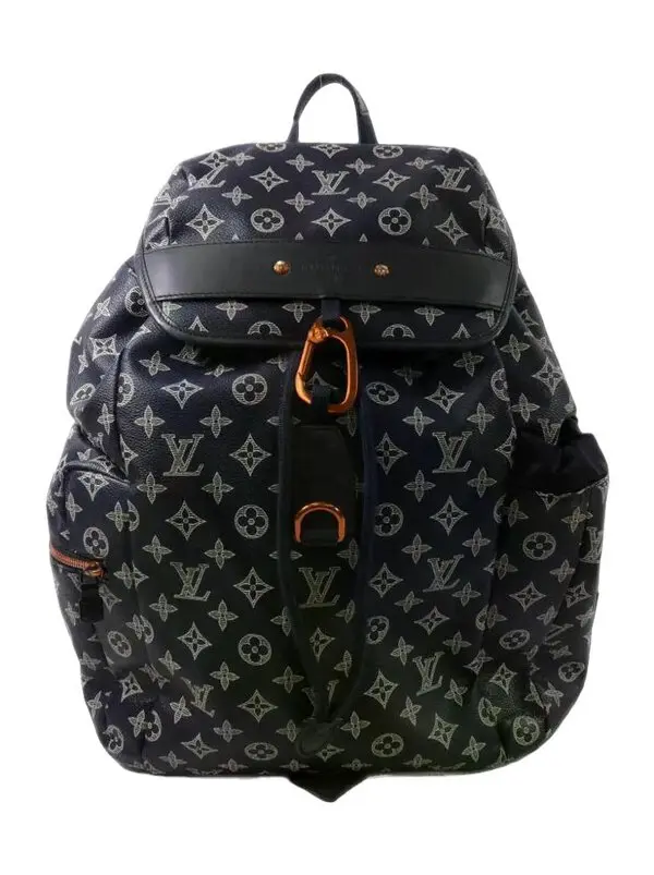 LOUIS VUITTON Ink Discovery Monogram Backpack - Blue