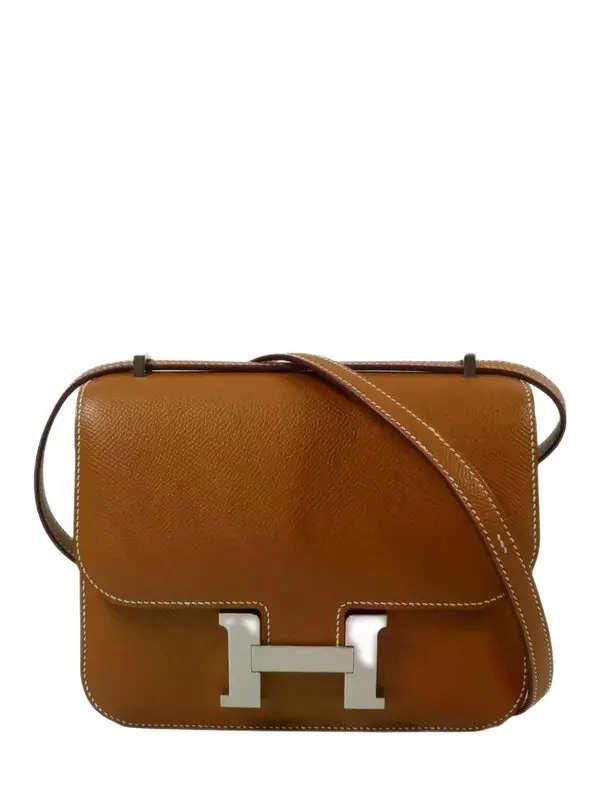 Hermès 2021 Mini Constance Epsom Cross Body Bag - Brown