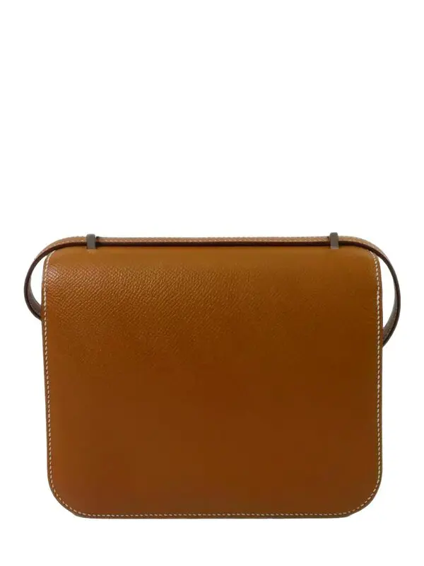 Hermès 2021 Mini Constance Epsom Cross Body Bag - Brown
