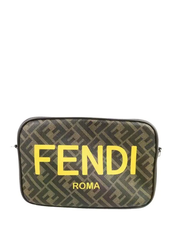 Fendi Diagonal Camera Case Clutch Bag - Brown