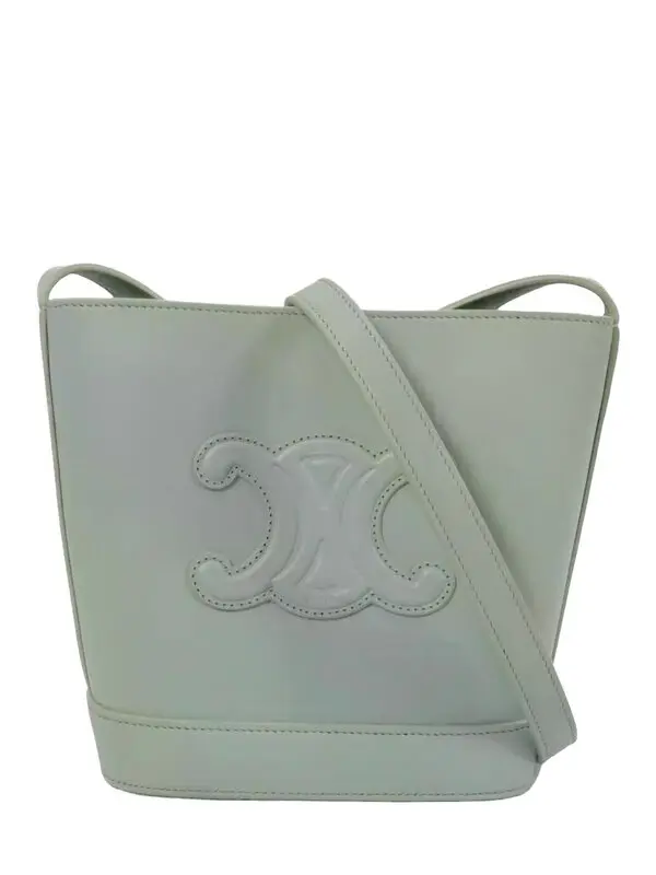 Celine Cuir Triomphe Shoulder Bag - Green