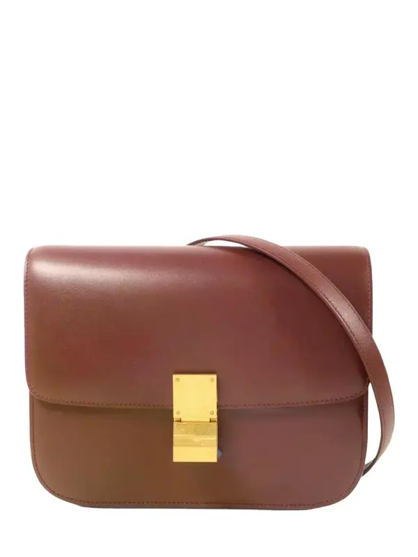 Celine Medium Classic Box Shoulder Bag - Red