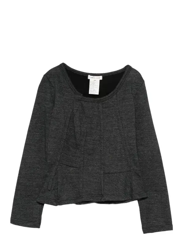 Comme Des Garçons 2010s Panelled Long-sleeve Top - Grey